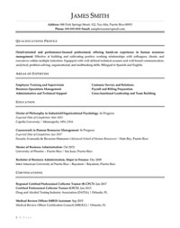 Sample Civilian and Federal Resumes - Resume Valley