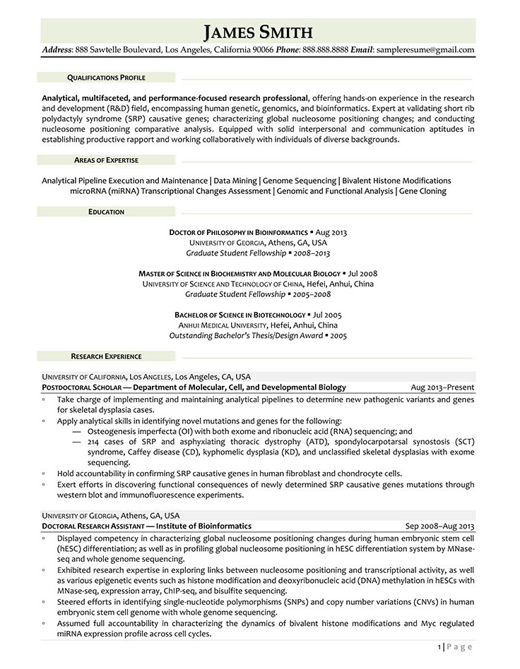 Sample Civilian and Federal Resumes - Resume Valley