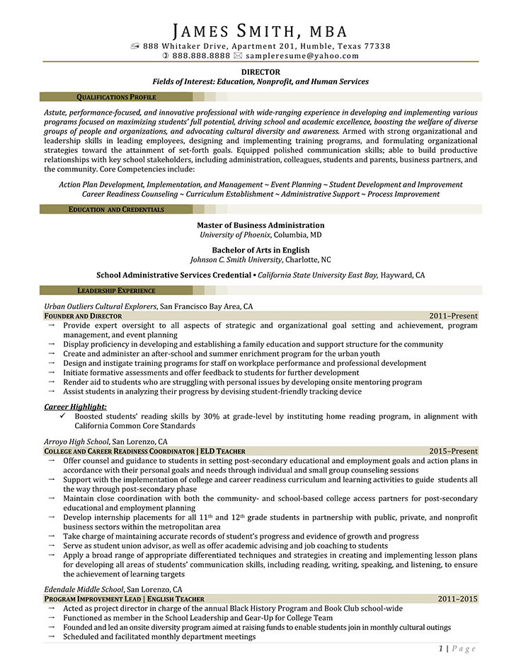 Sample Civilian and Federal Resumes - Resume Valley