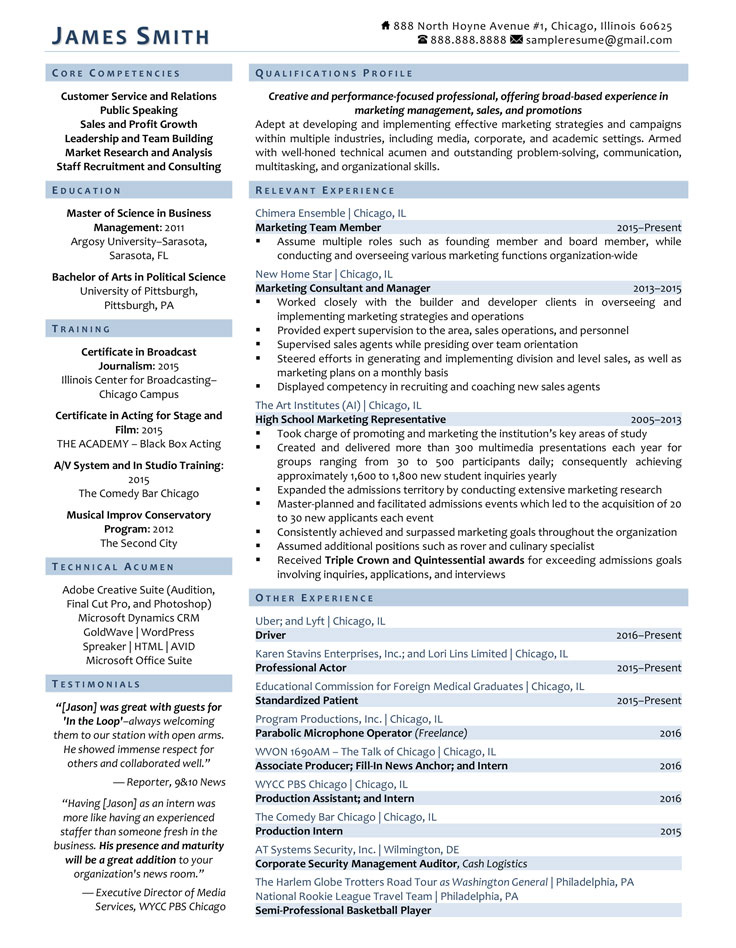 Sample Civilian and Federal Resumes - Resume Valley