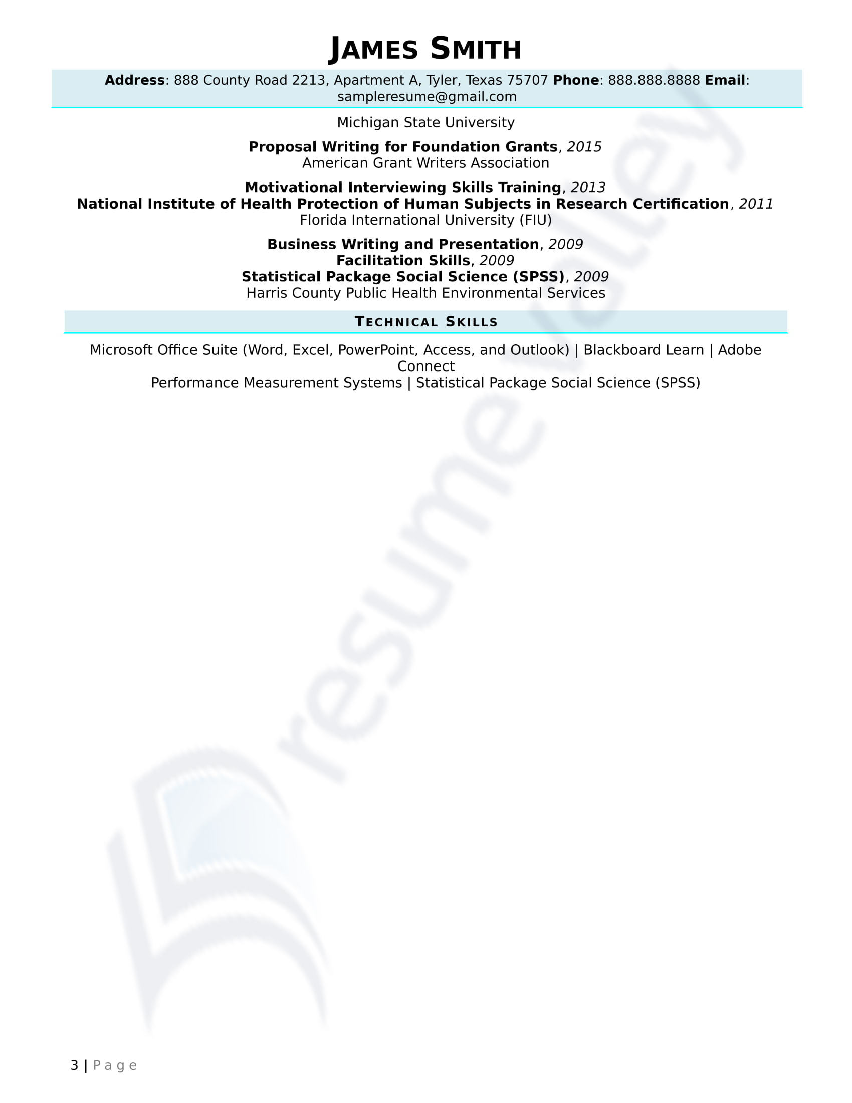 Sample Civilian and Federal Resumes - Resume Valley