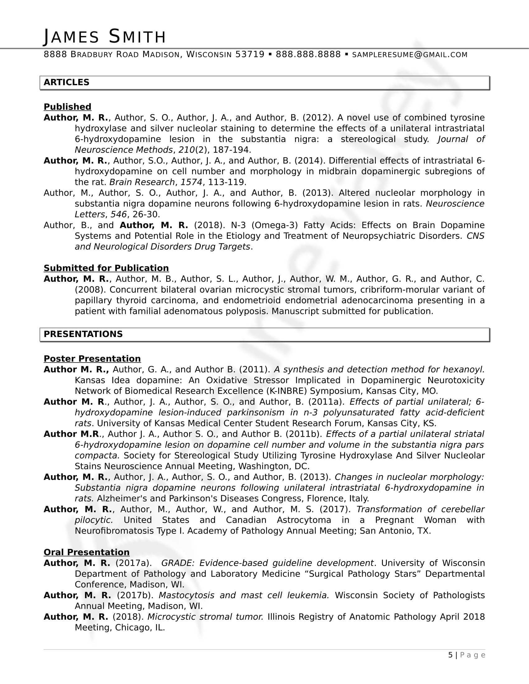 Sample Civilian and Federal Resumes - Resume Valley