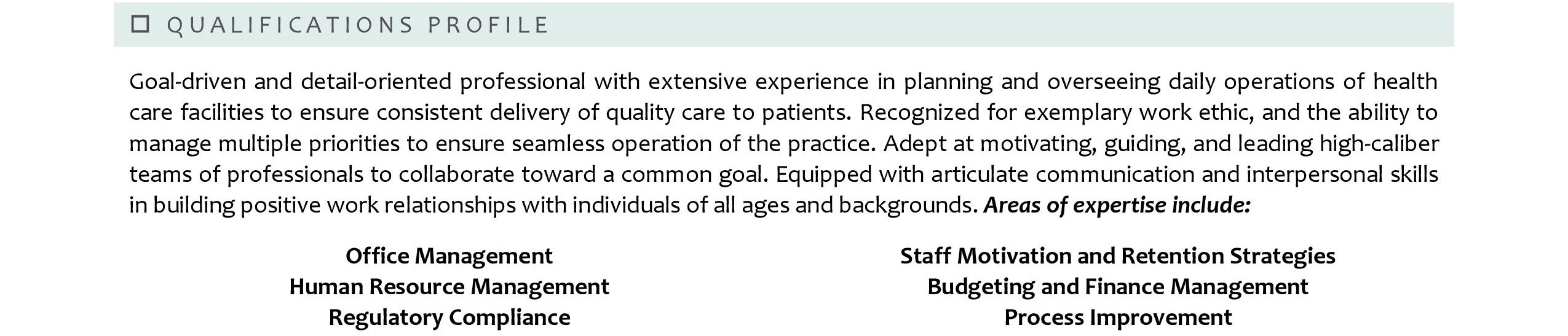 write the perfect resume_qualifications profile 2 - Resume Valley