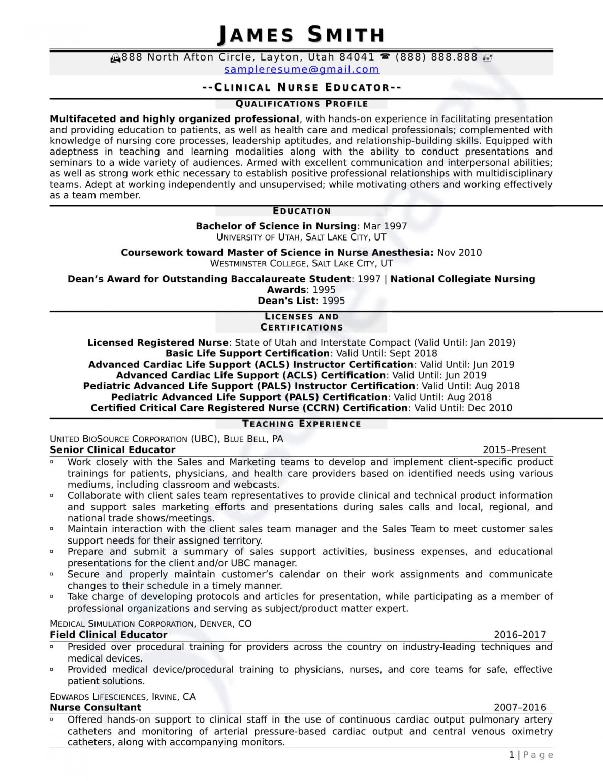 Sample Civilian and Federal Resumes - Resume Valley